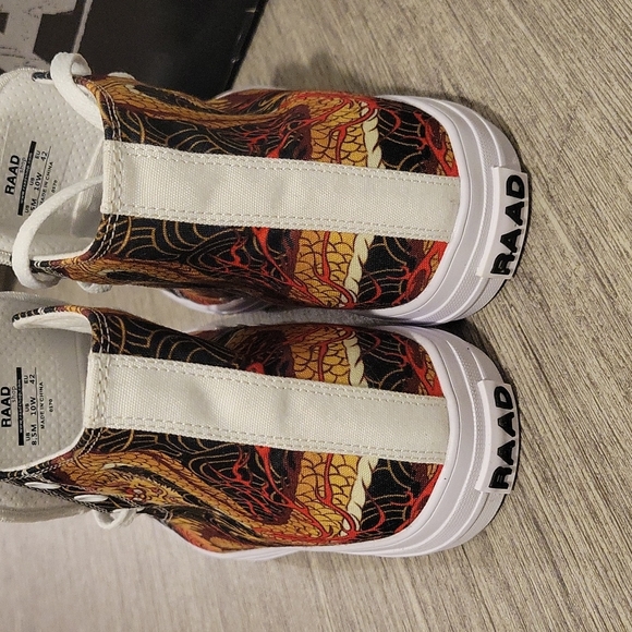 Shoes | Raad Shop High Top Sneakers Japanese Dragons Womans 1 Mens 85 ...